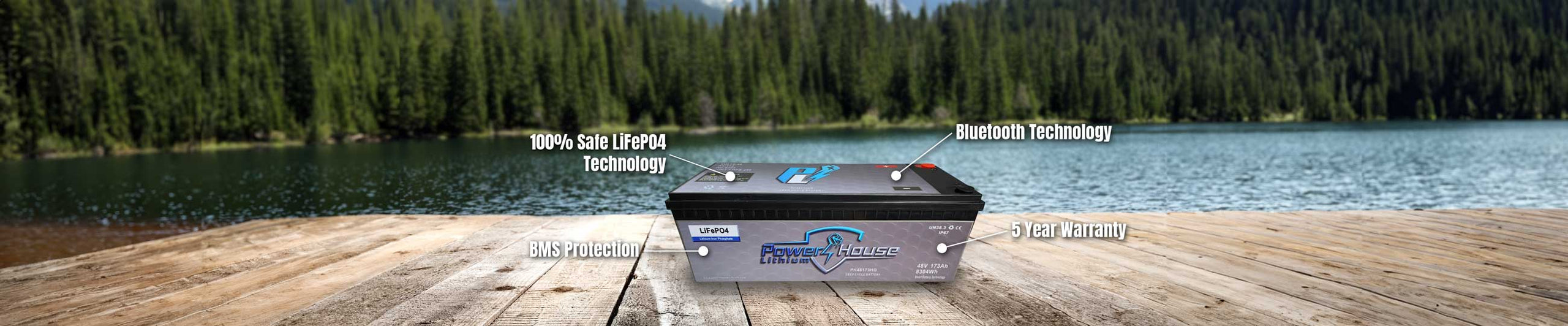 PowerHouse Lithium 48V 173Ah Deep Cycle Battery
